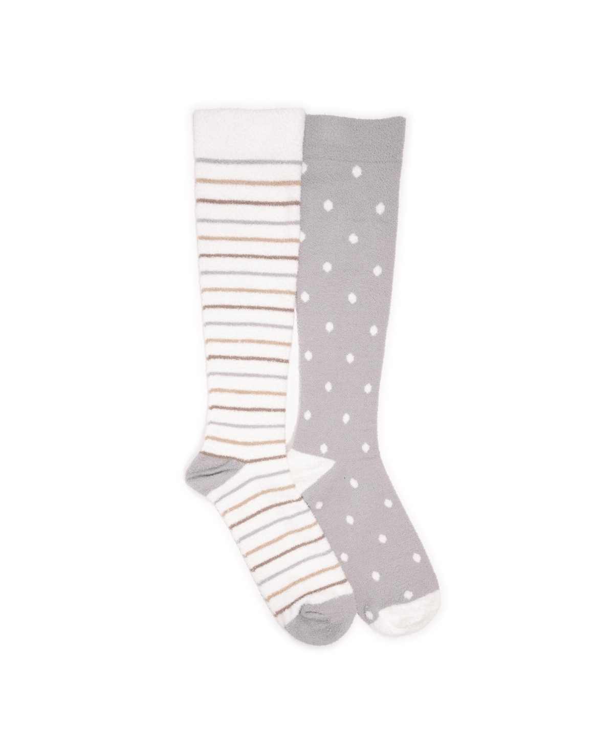Click here for Muk Luks Womens 2 Pack Tall Compression Cozy Sock... prices