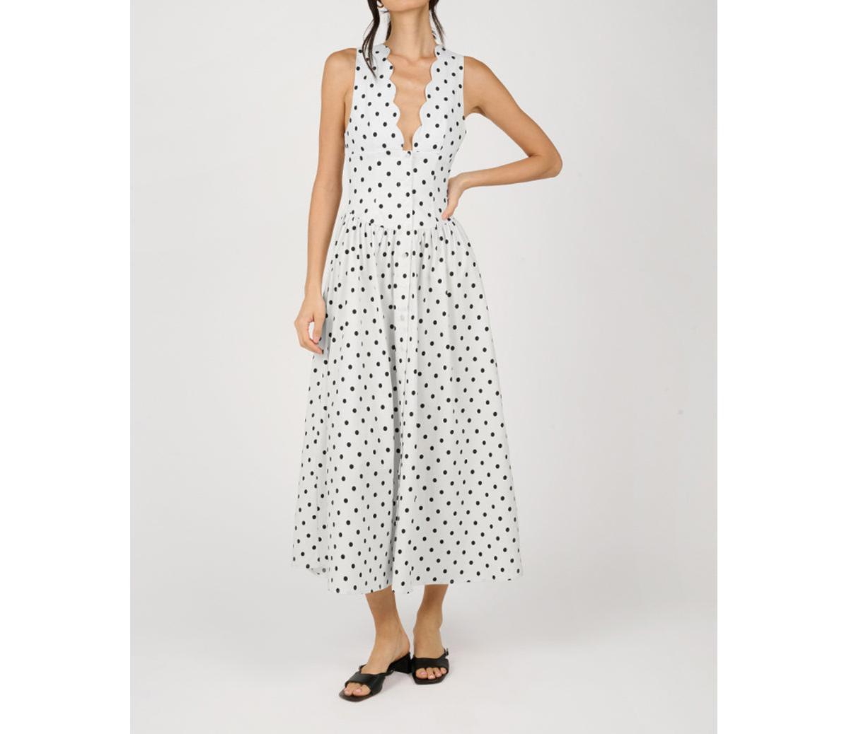 Click here for WeWoreWhat Womens Button Front Scallop Dress - whi... prices
