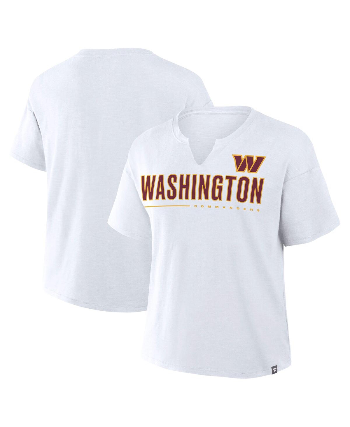 Click here for Fanatics Womens White Washington Commanders Redzon... prices
