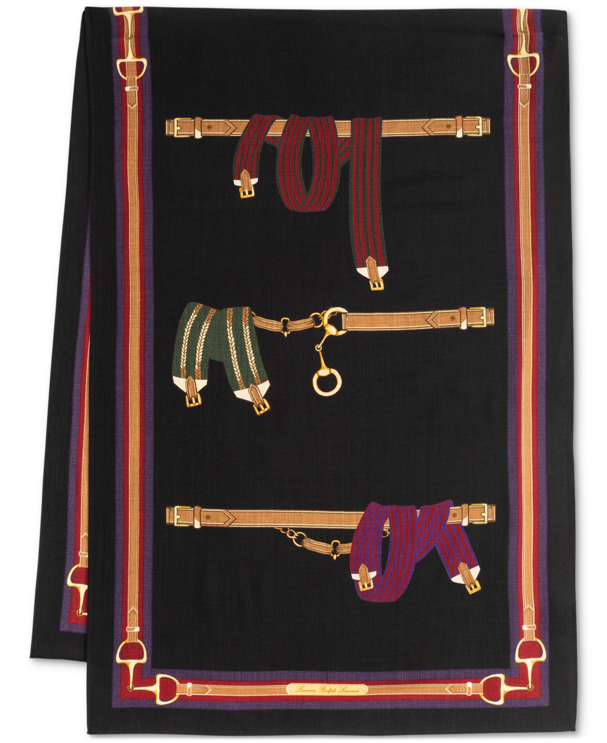 Click here for Lauren Ralph Lauren Equestrian Ribbon Wrap Scarf -... prices