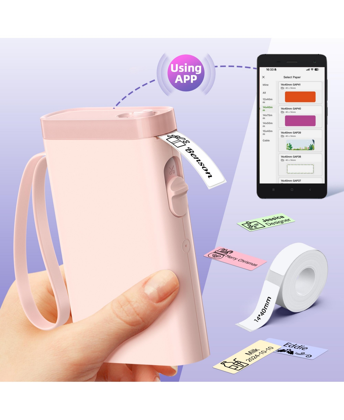 Click here for Polono Label Maker Machine with Tape  P21-a Blueto... prices