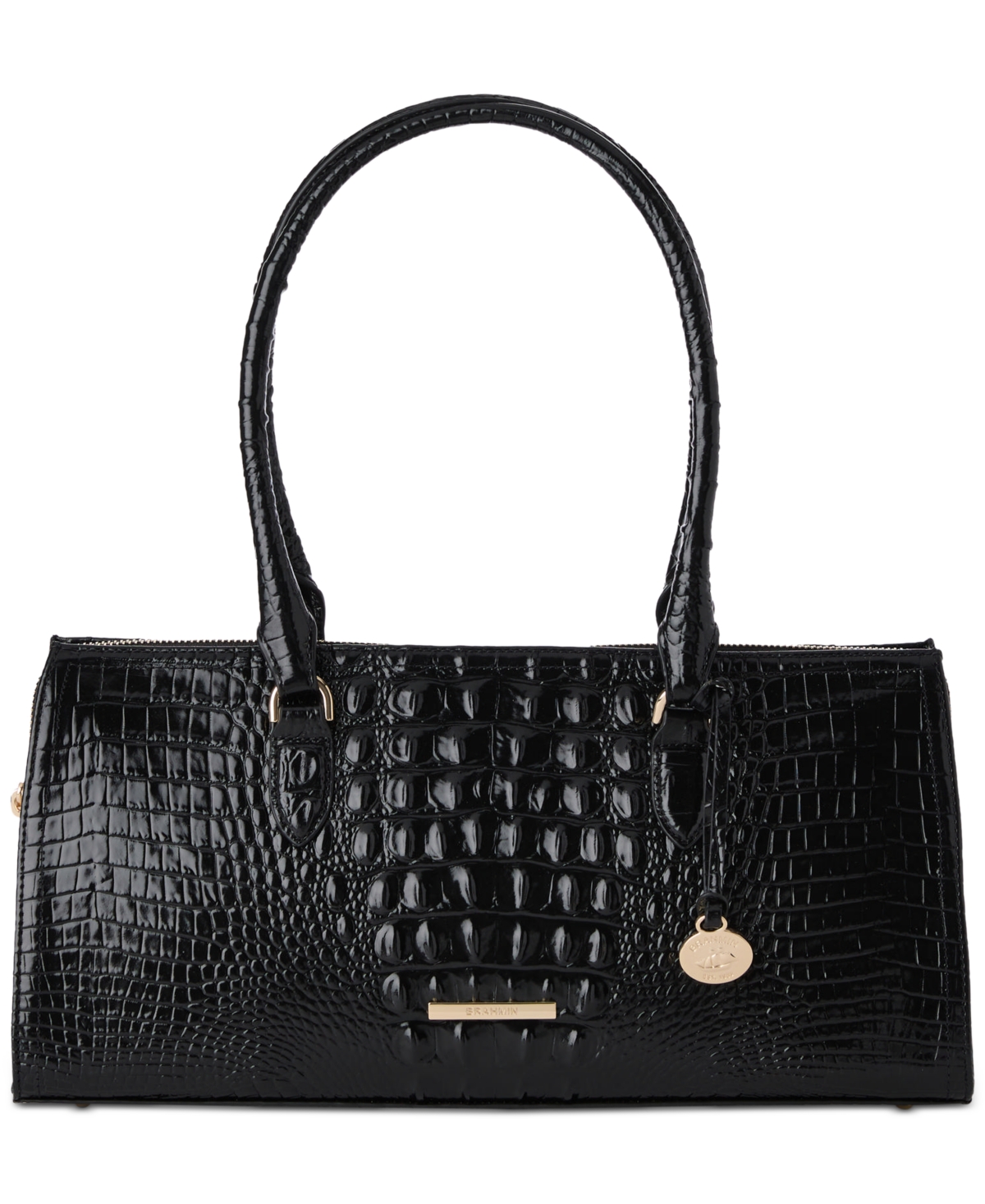 Click here for Brahmin Sophia Large Melbourne Satchel Bag - Black... prices
