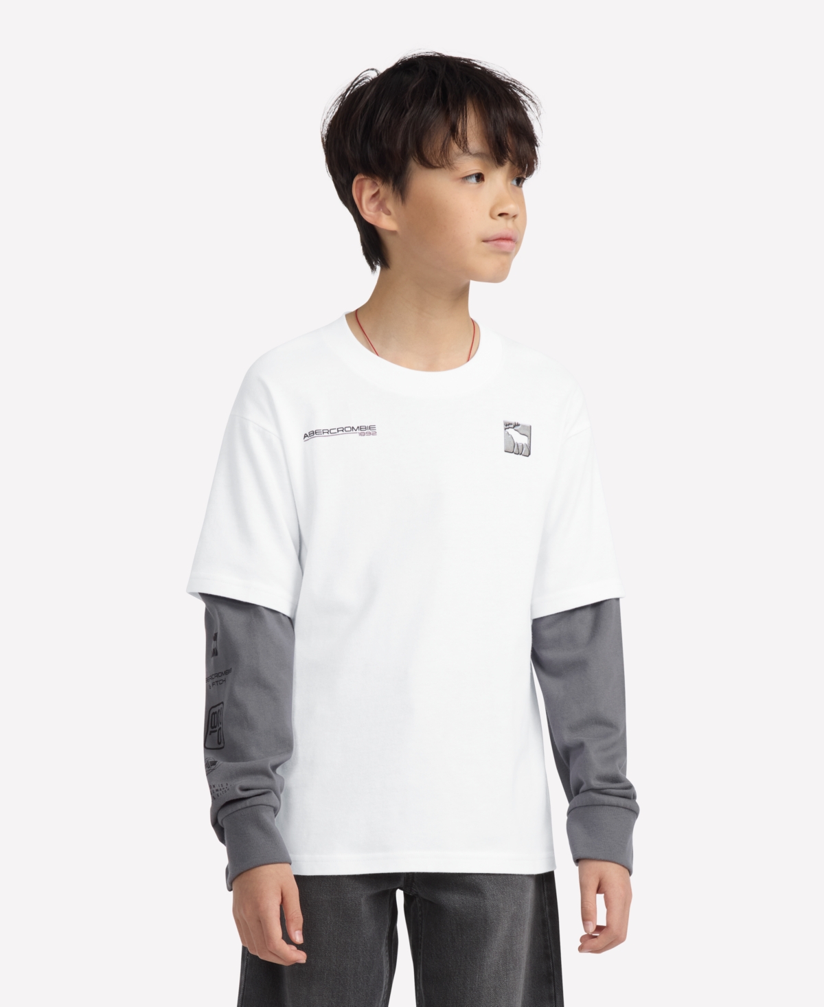 Click here for abercrombie kids Boys Racetrack T-Shirt - Bright W... prices