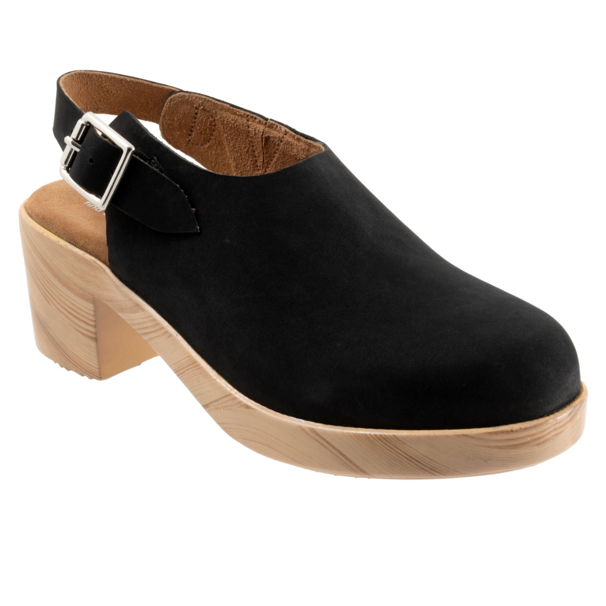 Click here for Softwalk Fairbanks Clog - Black nubuck prices