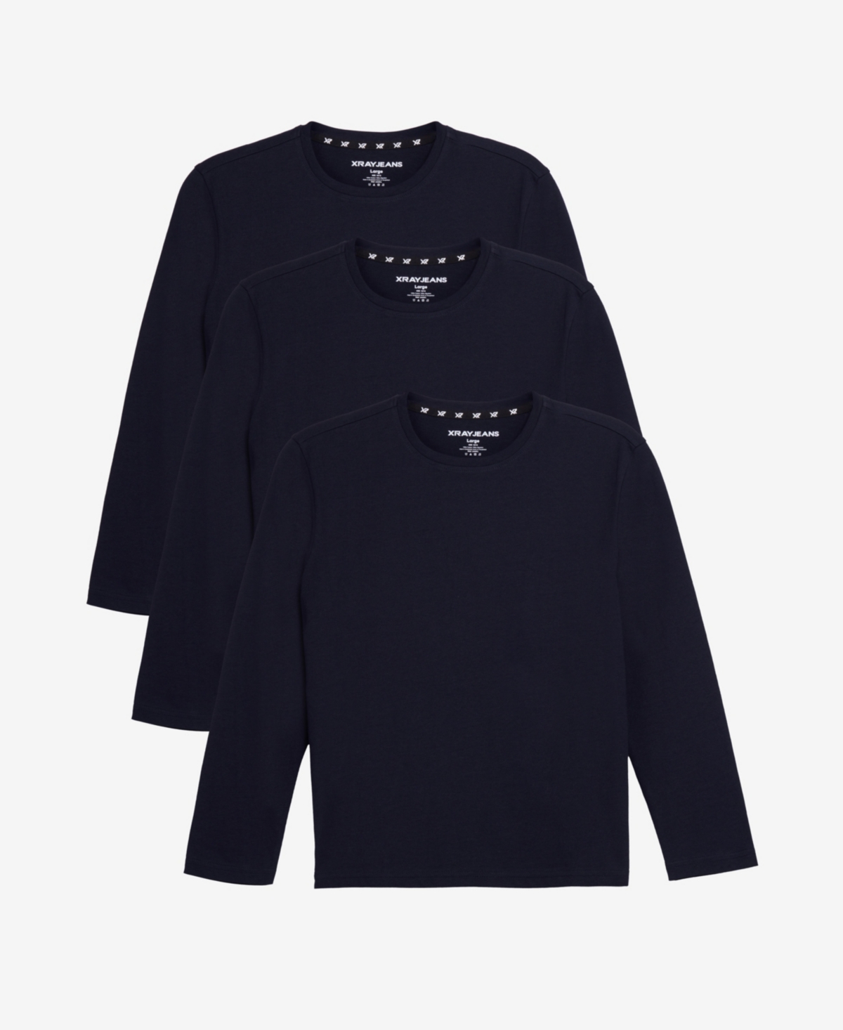 Click here for Xray 3 Pack Kids And Boys Basic Long Sleeve Crewne... prices