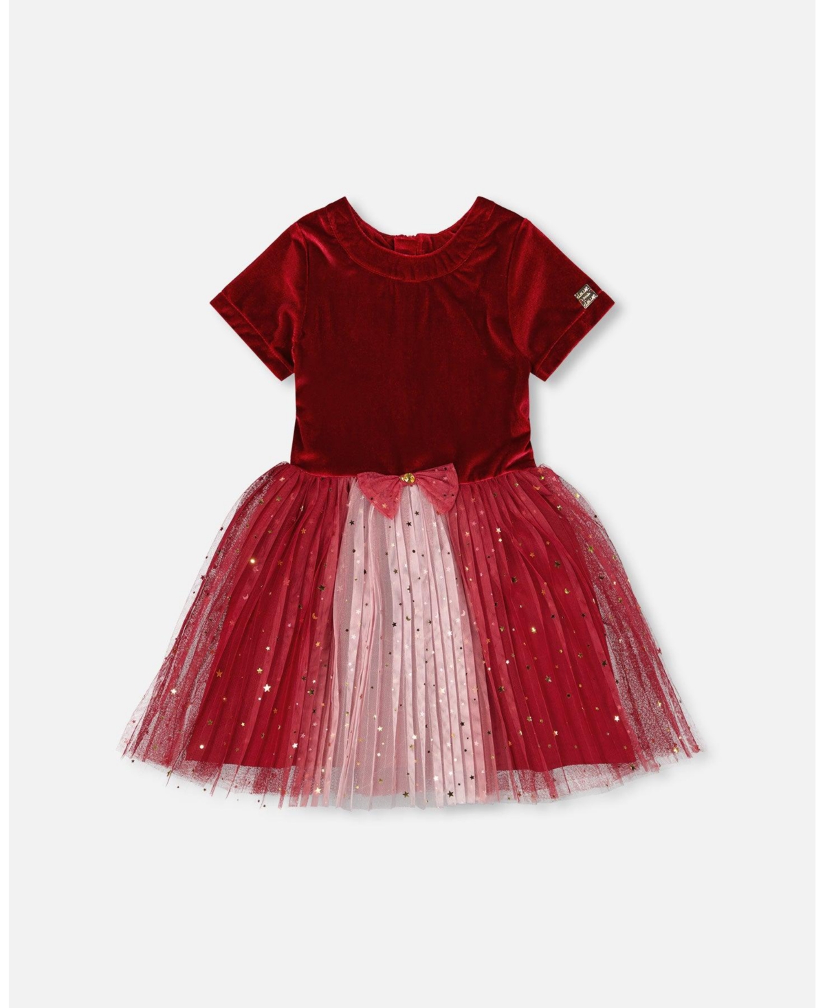 Click here for Deux par Deux Girl Bi-Material Short Sleeve Party... prices