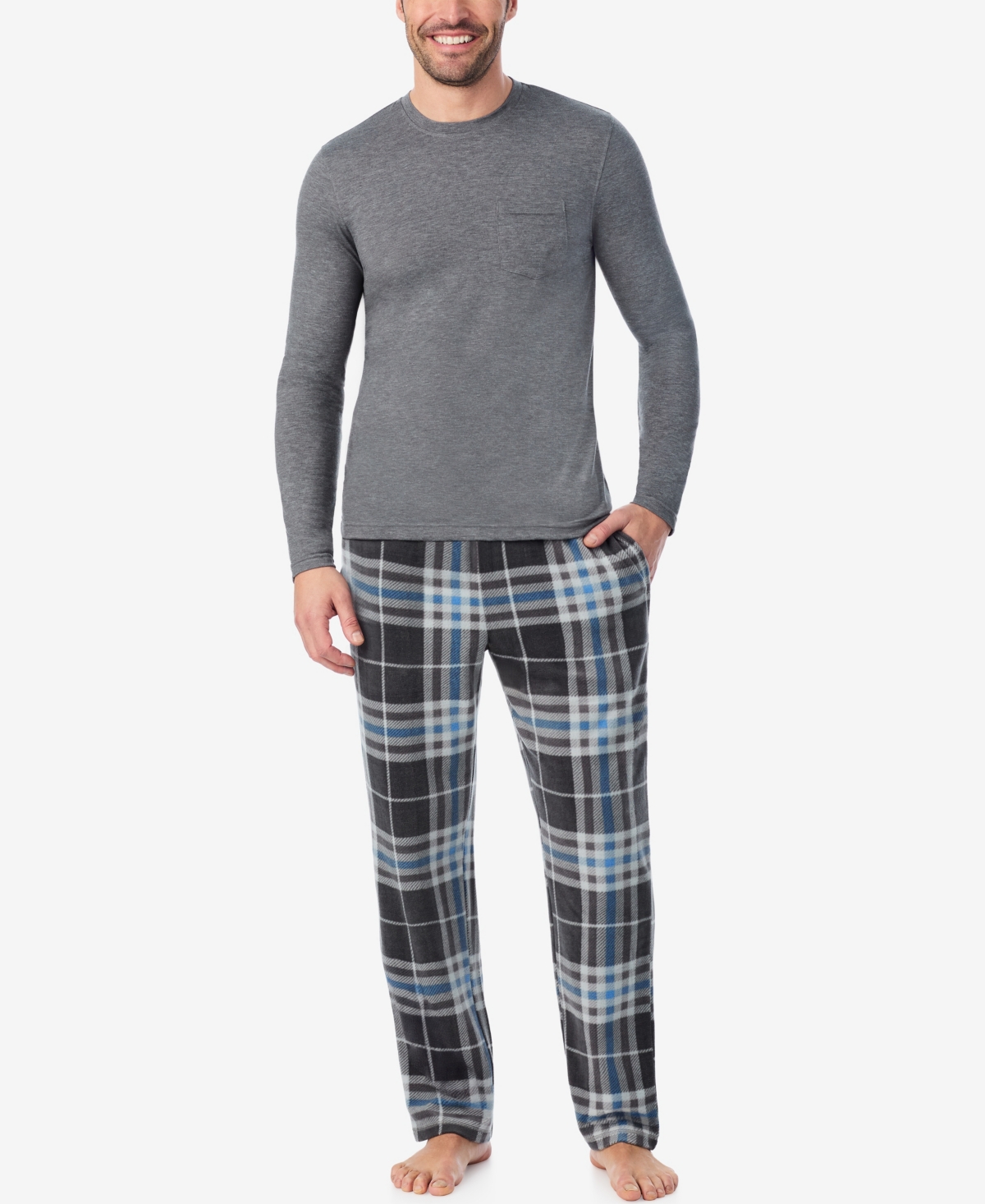 Click here for Cuddl Duds Mens Cabin Fleece Long Sleeve Pajama Se... prices