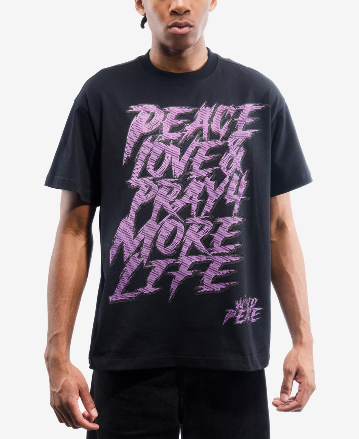 Click here for Heads Or Tails Mens Oversized Rhinestone Graphic T... prices