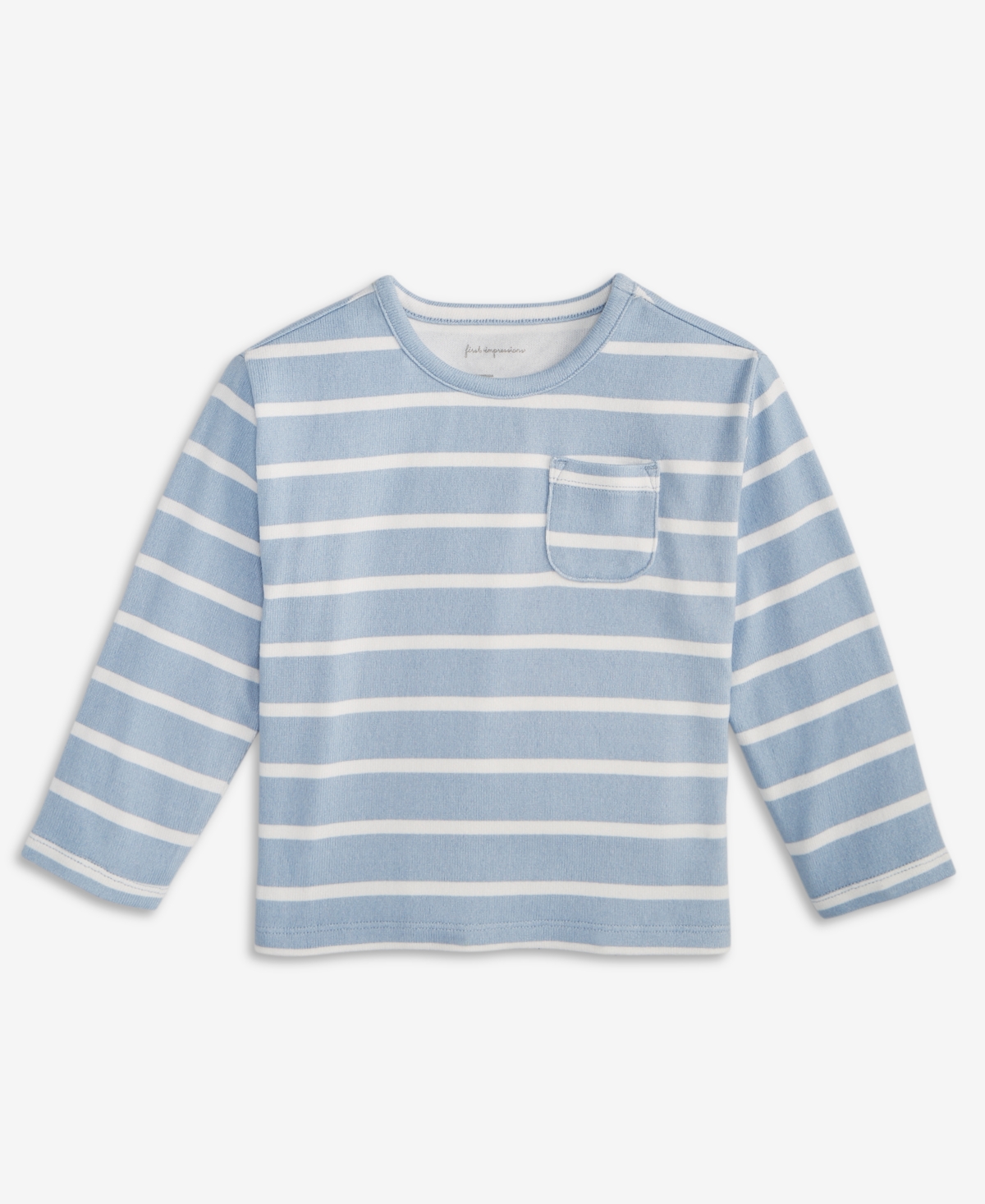 Click here for First Impressions Baby Hacci Striped Sweatshirt  M... prices