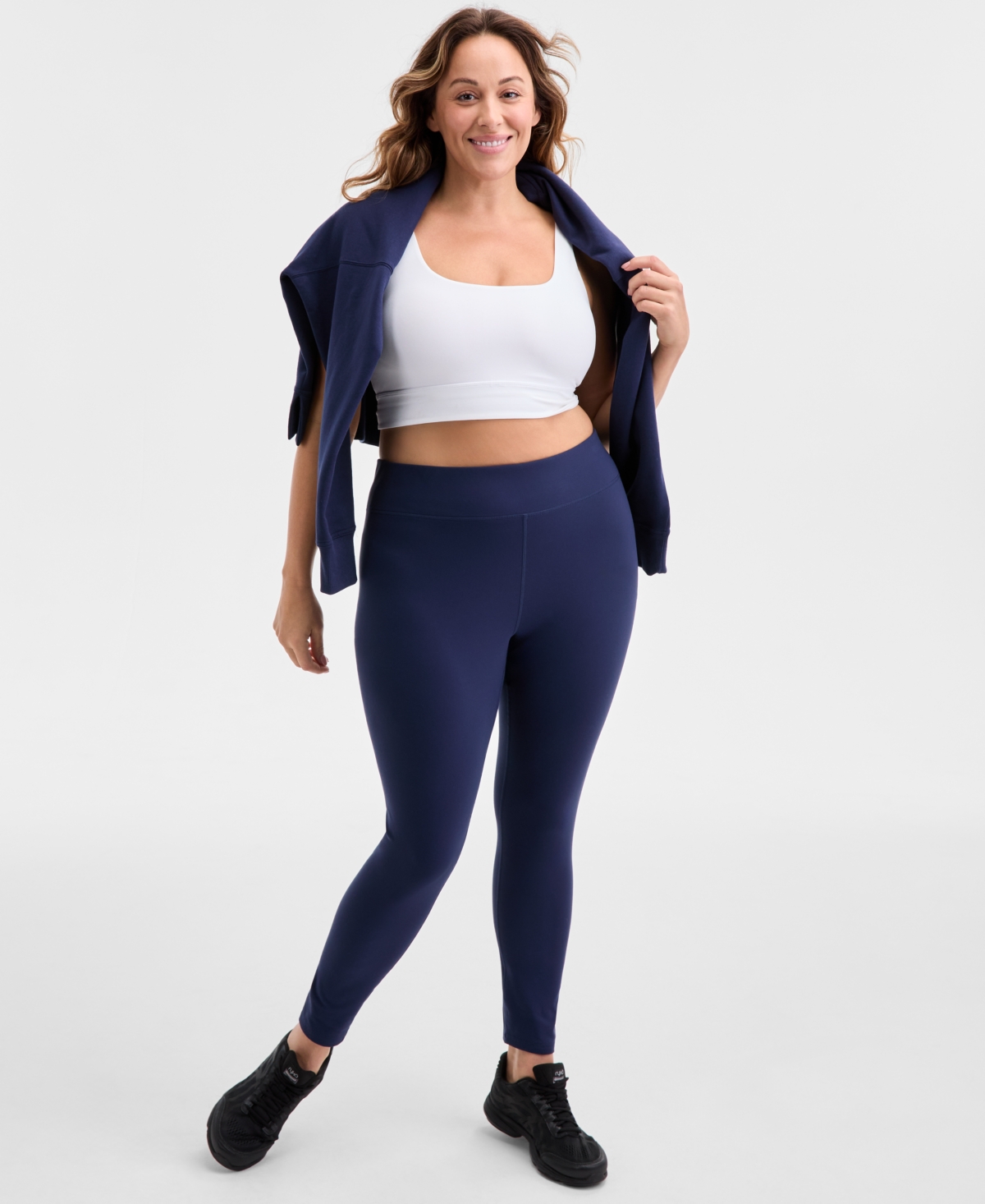 Click here for Id Ideology Plus Size Soft Flex High-Rise Leggings... prices