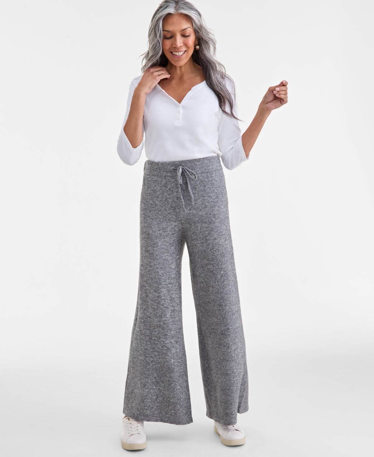 Click here for Style & Co Womens Lux Fleece Drawstring Pants  Mac... prices