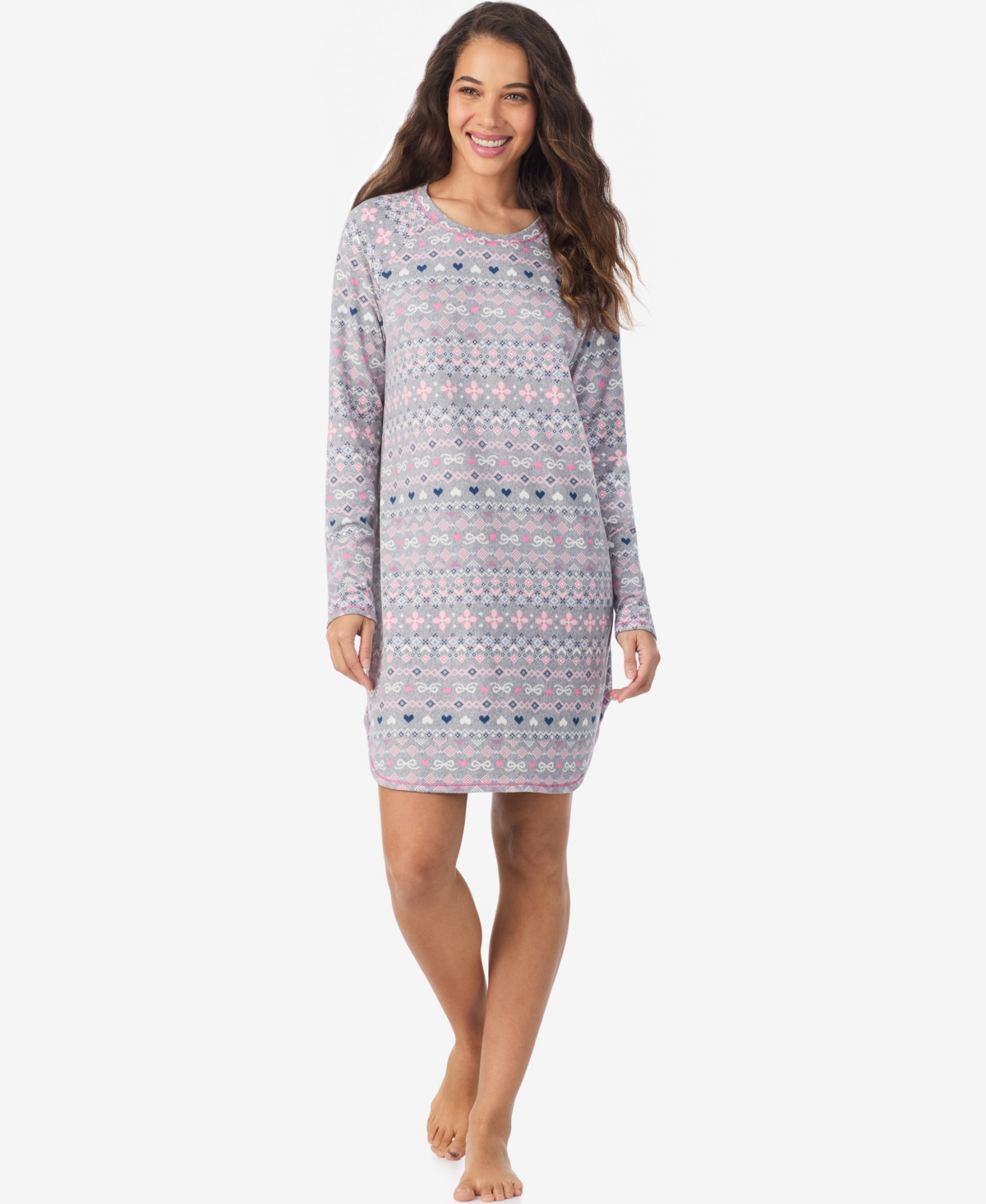 Click here for Cuddl Duds Womens Long Sleeve Scoop Neck Short Sle... prices