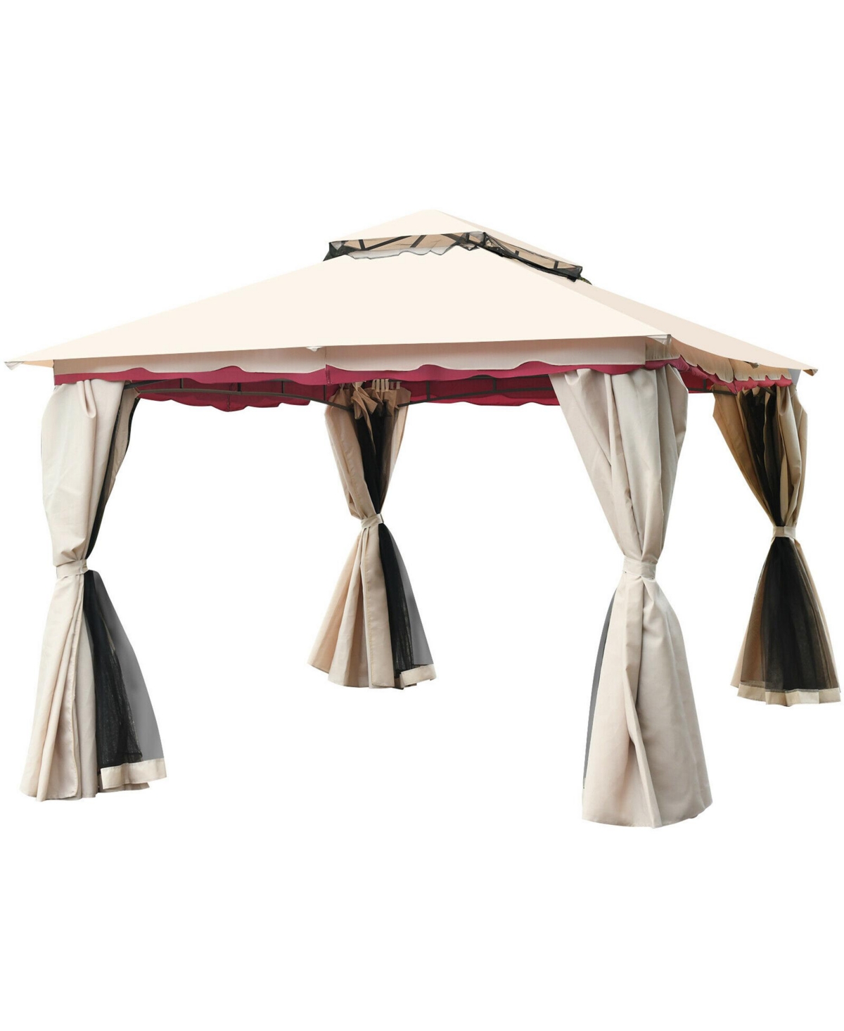 Click here for Gymax 13x10Outdoor Canopy Gazebo Art Steel Frame P... prices