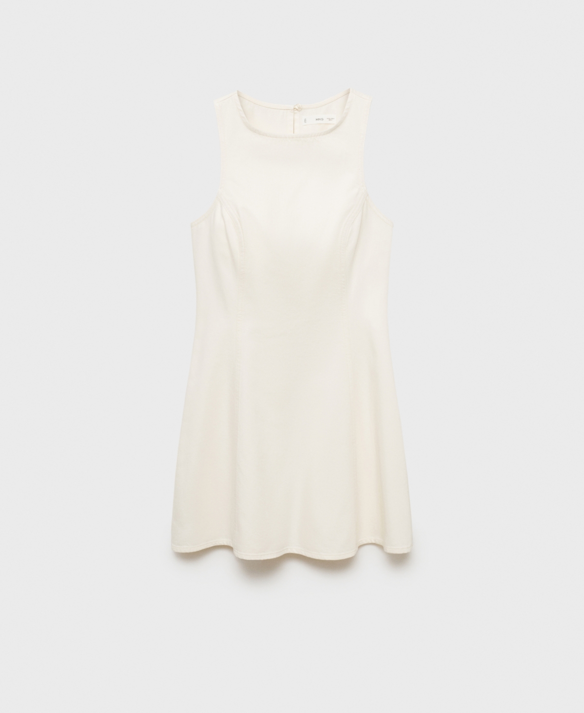 Click here for Mango Womens Short Denim Dress - Off White prices