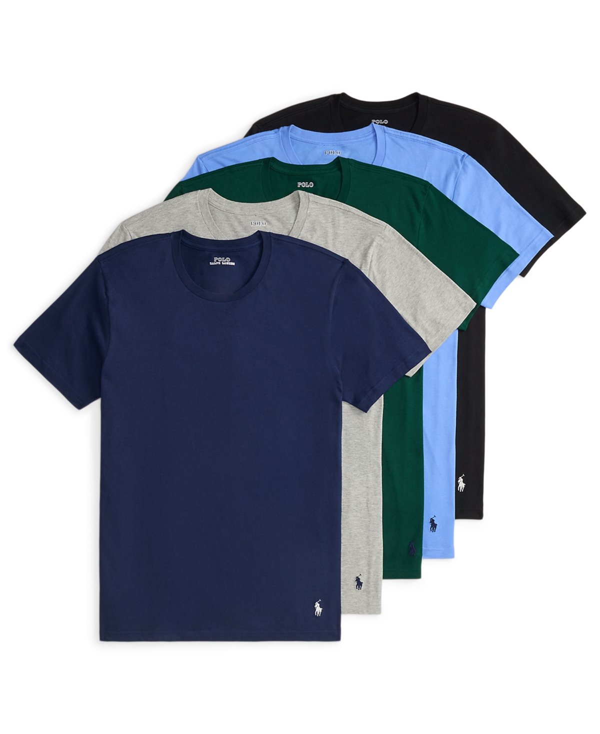 Click here for Polo Ralph Lauren Mens 5-Pack Classic Cotton Crewn... prices