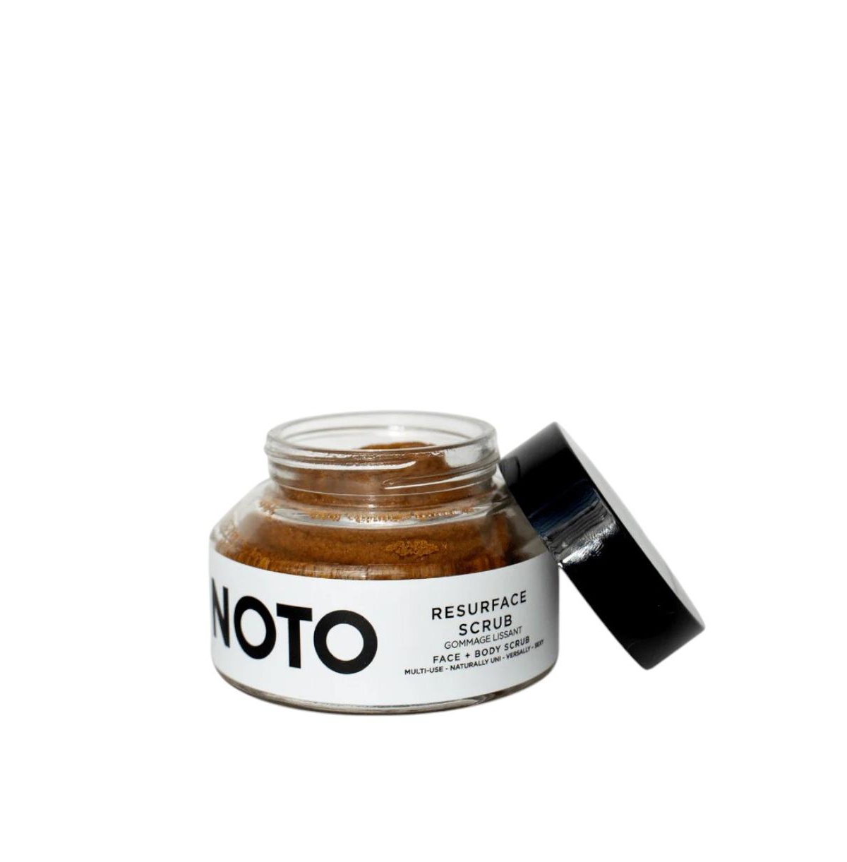 Click here for Noto botanics unisex Resurface Scrub - Deep brown... prices