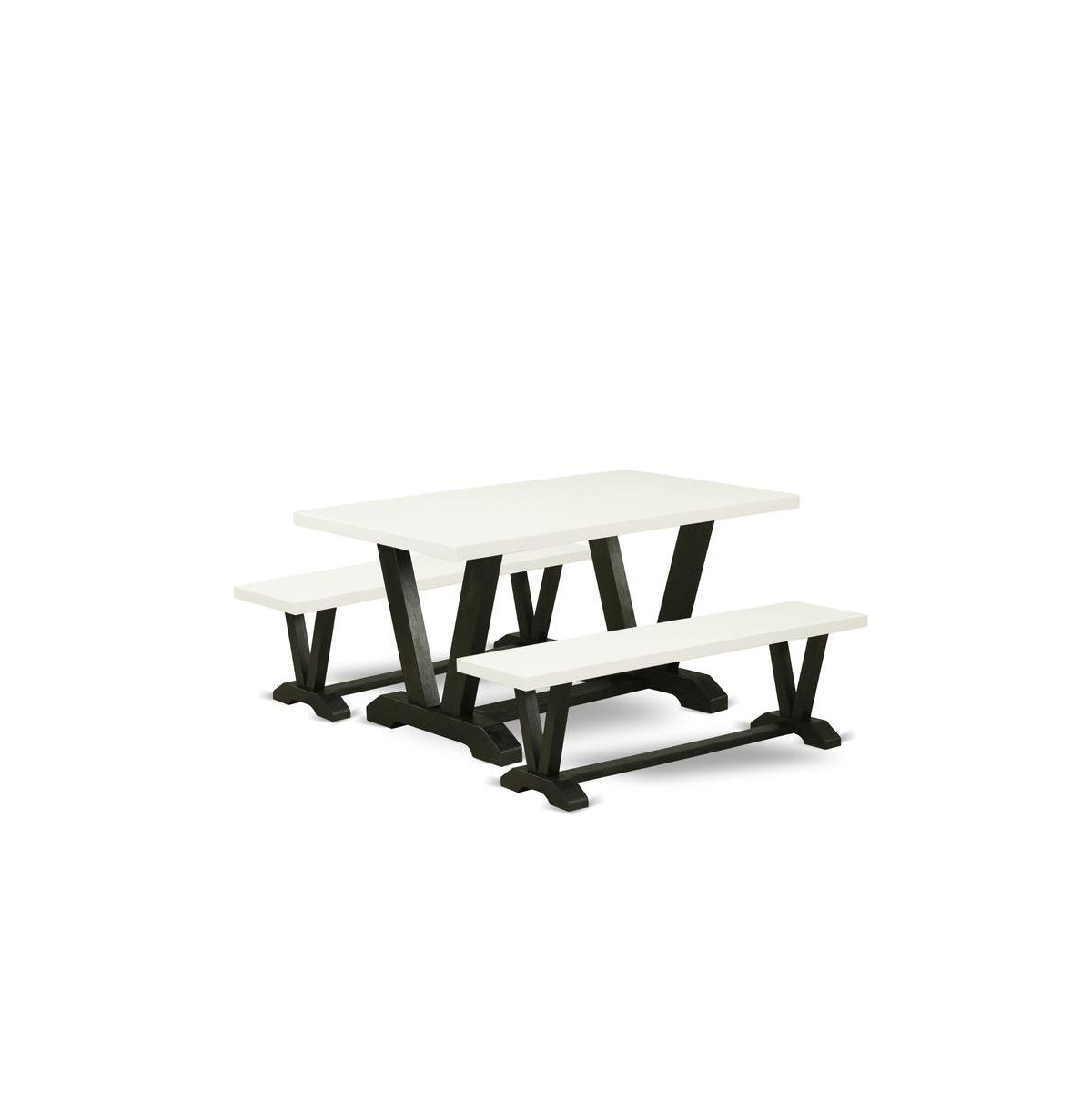 Click here for East West Furniture 3 Piece Dining Room Set - 1 Li... prices