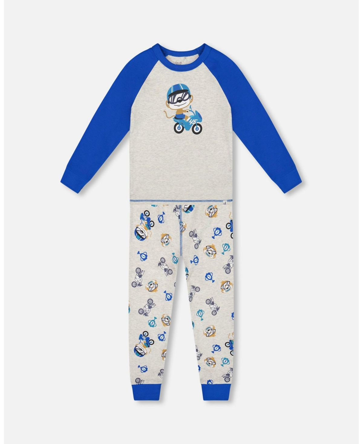 Click here for Deux par Deux Boy Two-Piece Cotton Pajama Set Beig... prices