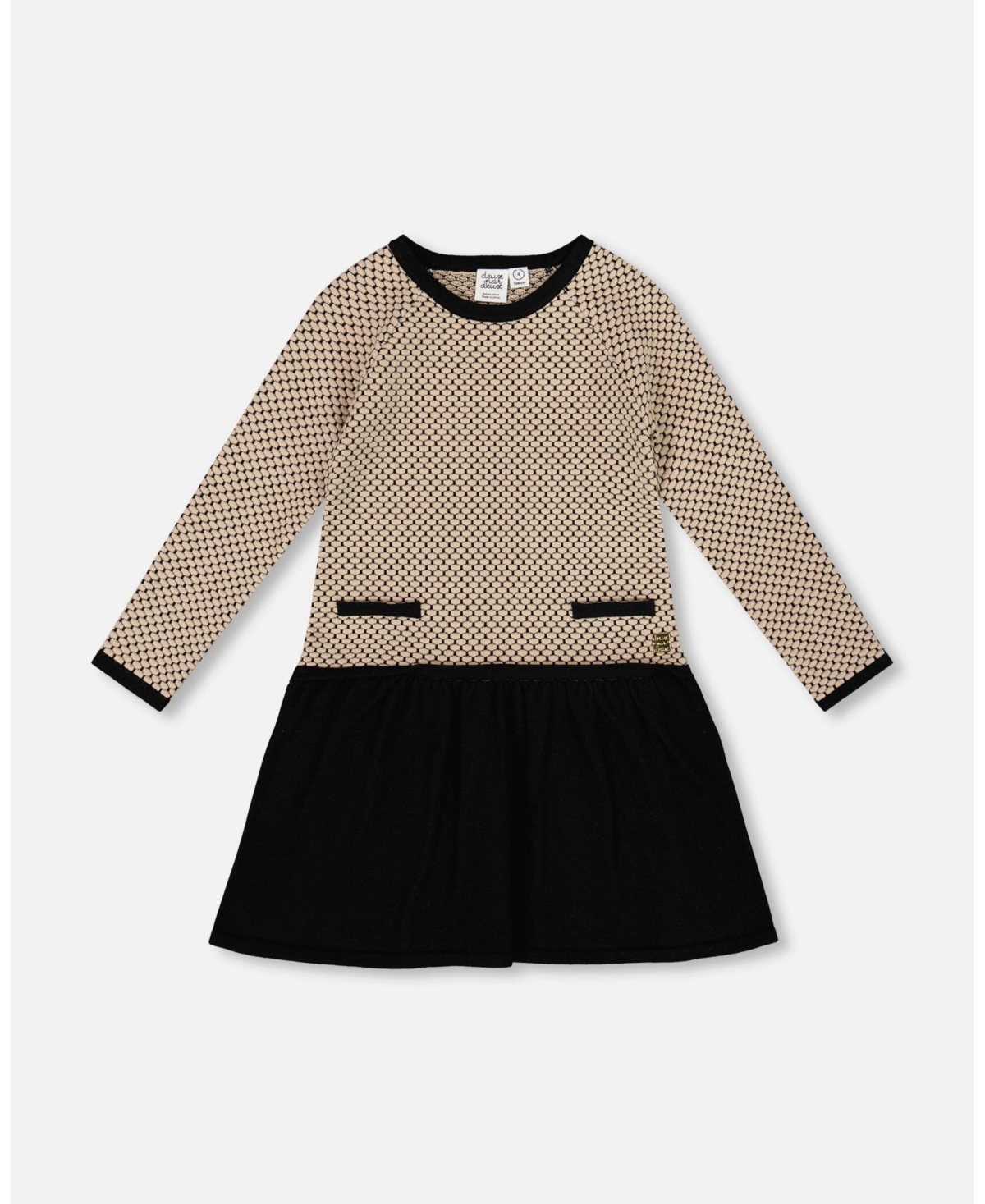 Click here for Deux par Deux Girl Long Sleeve Knit Sweater Dress... prices