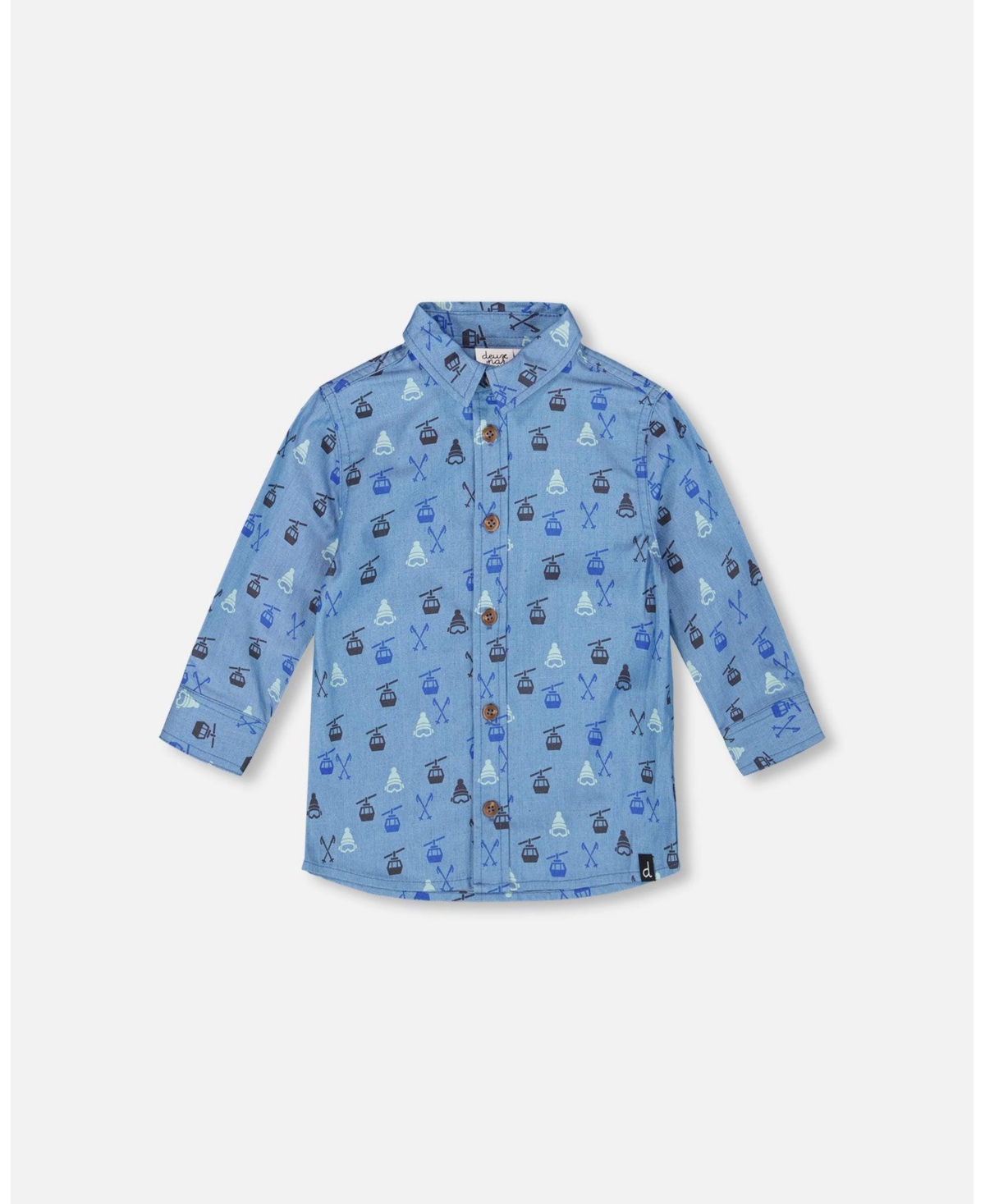 Click here for Deux par Deux Baby Boy Printed Long Sleeve Button... prices