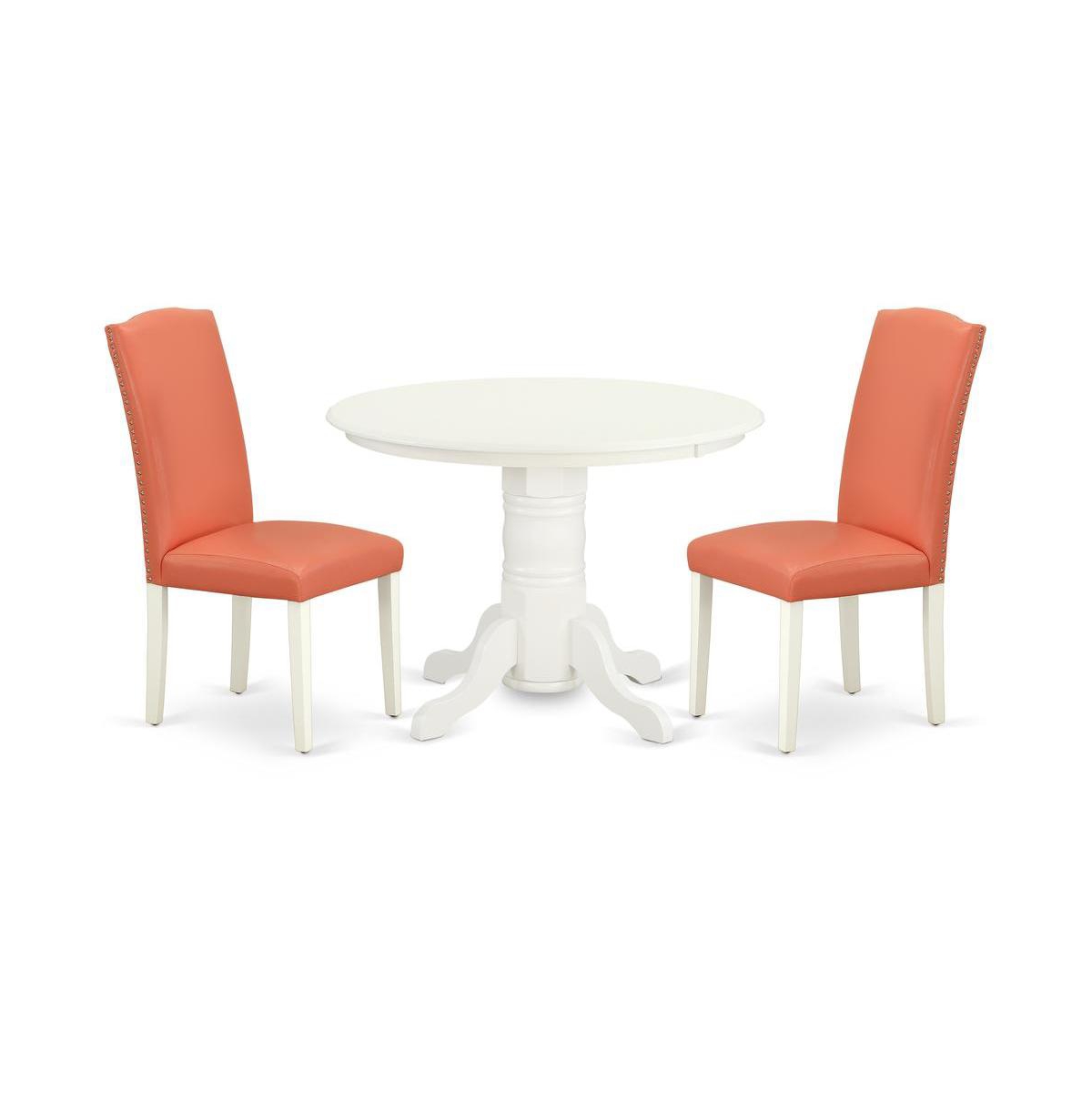 Click here for East West Furniture Dining Room Set Linen White -... prices