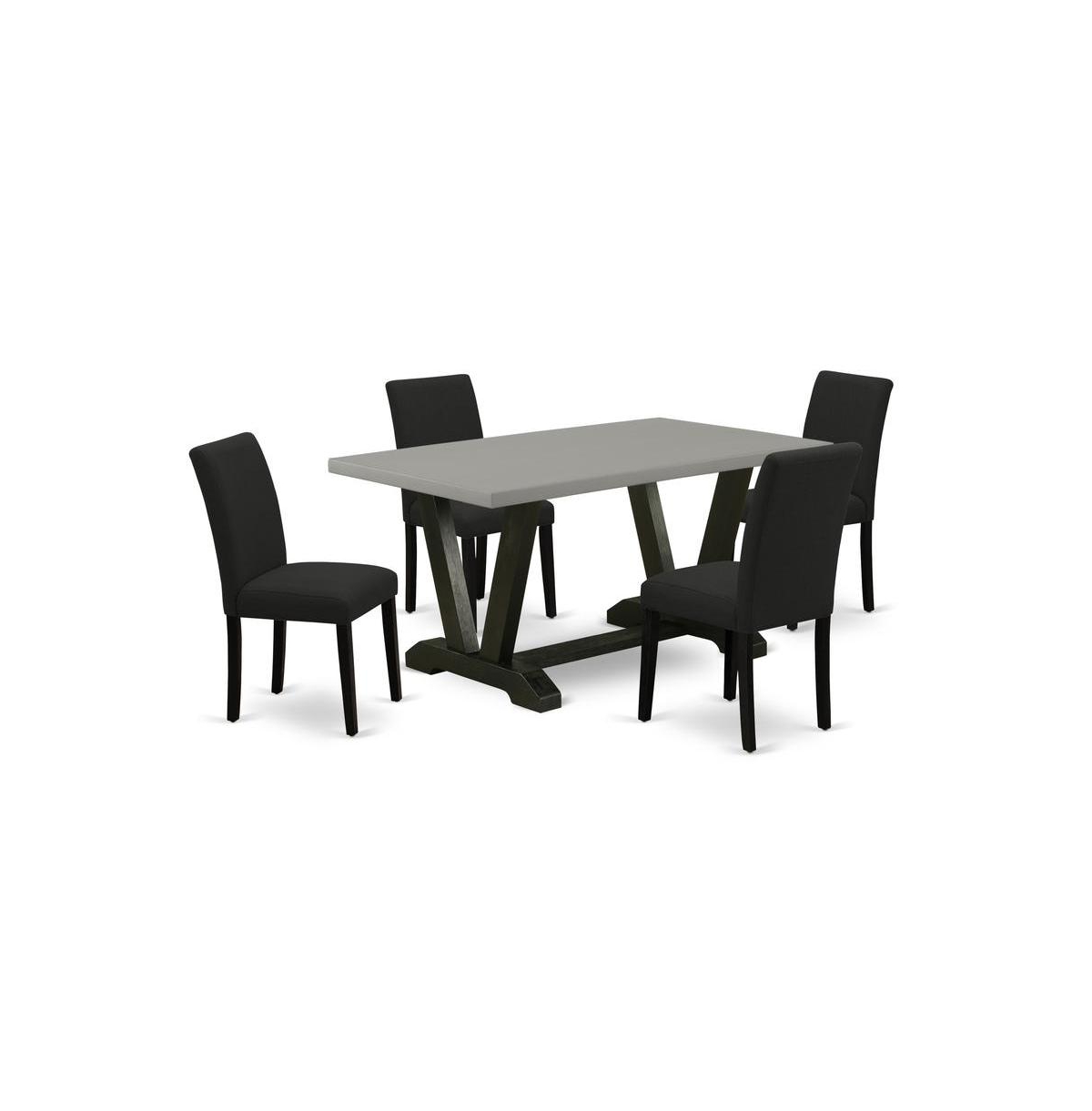 Click here for East West Furniture 5-Pc Dining Room Table Set Inc... prices