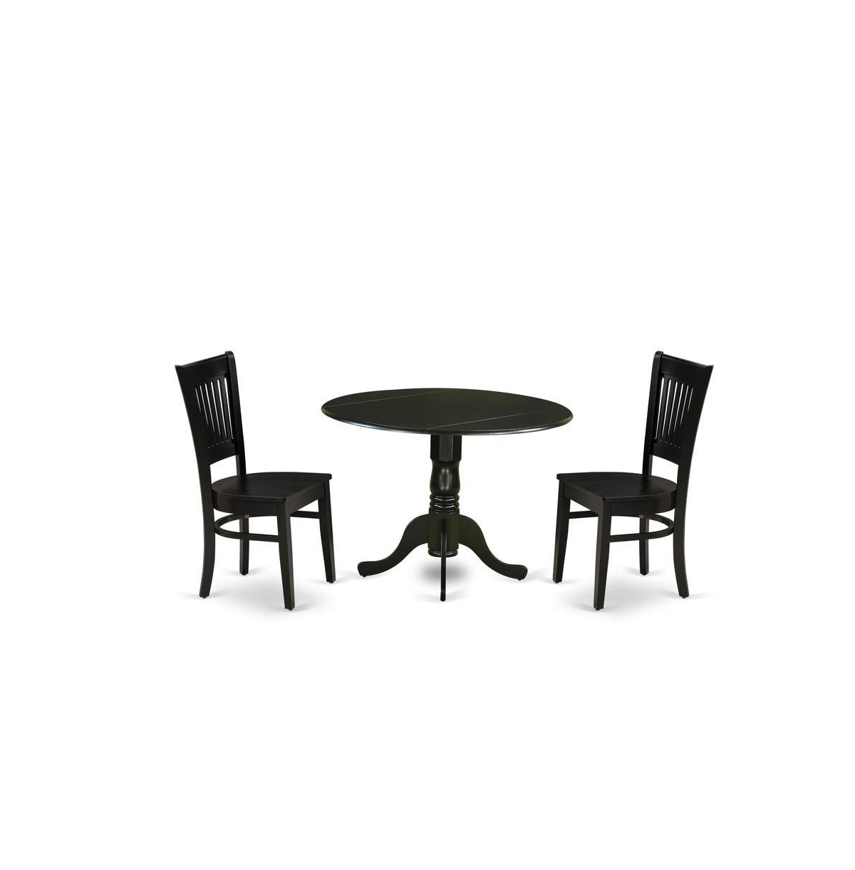 Click here for East West Furniture 3-Piece Kitchen Table Set- 2 M... prices