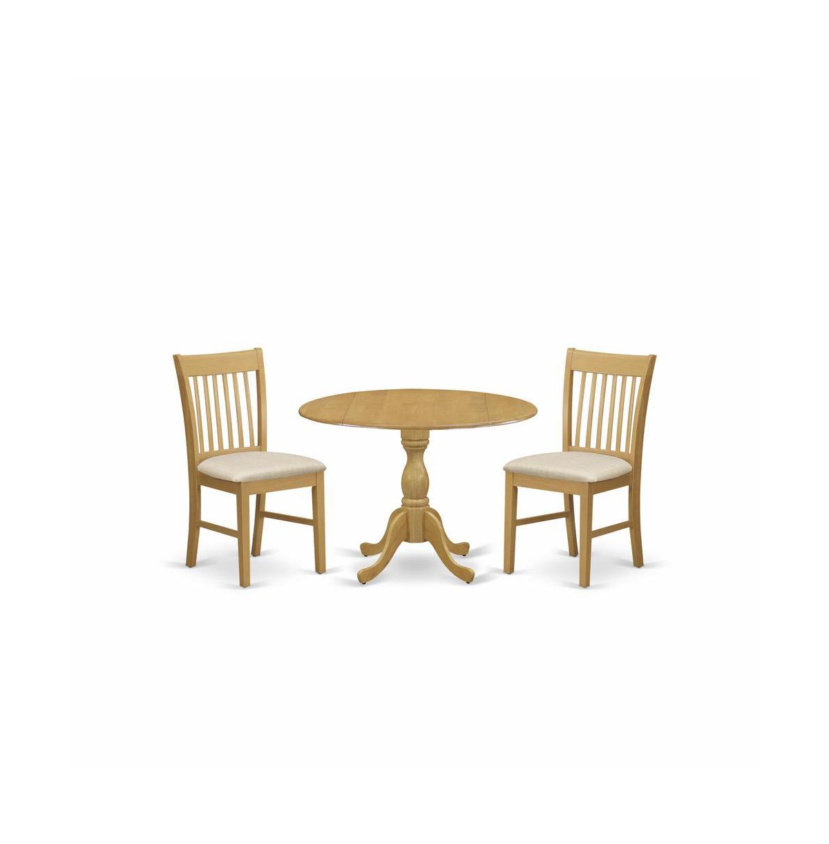 Click here for East West Furniture 3 Piece Dining Room Table Set... prices