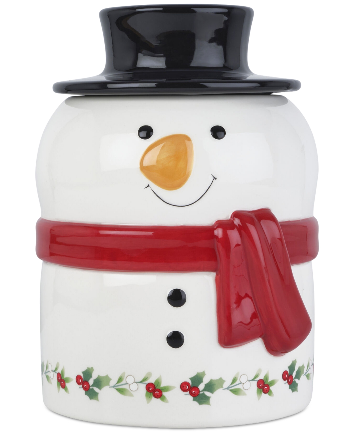 Click here for Winterberry Snowman Lidded Canister - Assorted prices