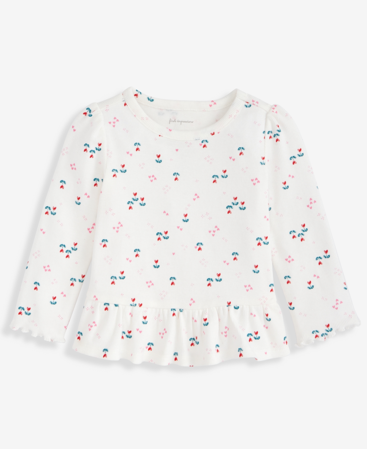 Click here for First Impressions Baby Girls Long-Sleeve Heart Tul... prices