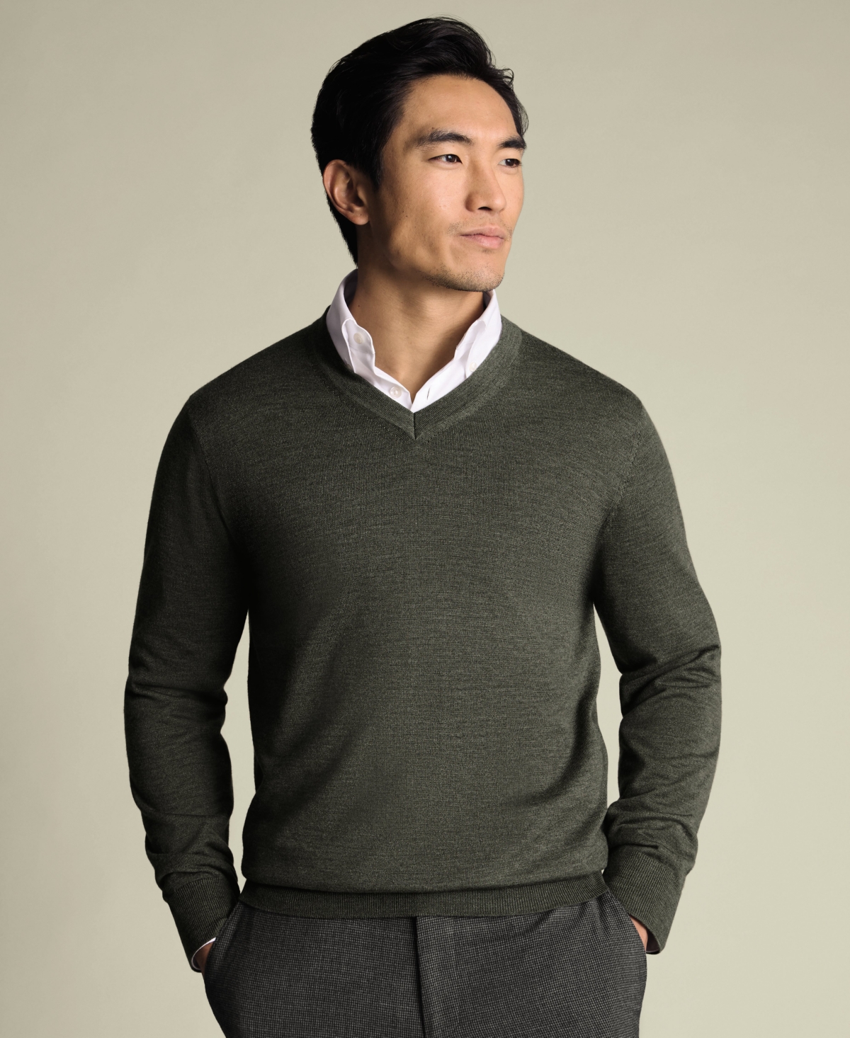 Click here for Charles Tyrwhitt Mens V-Neck Regular-Fit Sweater -... prices