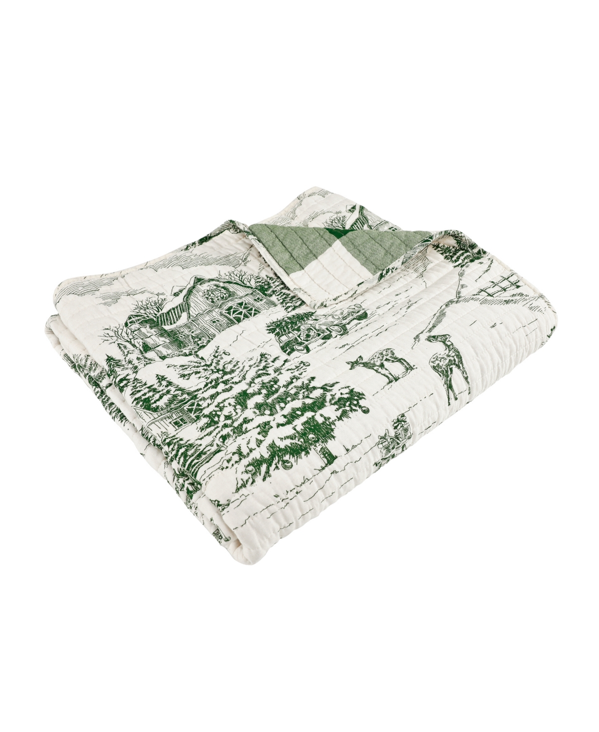Click here for Levtex Winter Sleigh Ride Reversible Quilted Throw... prices