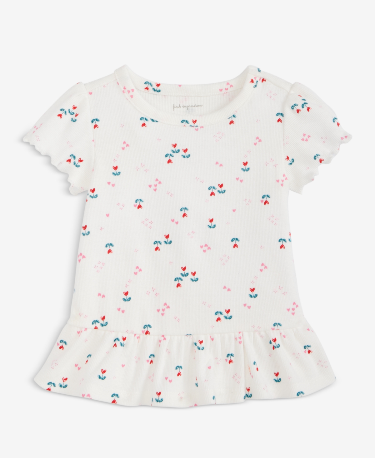 Click here for First Impressions Baby Girls Short-Sleeve Heart Tu... prices