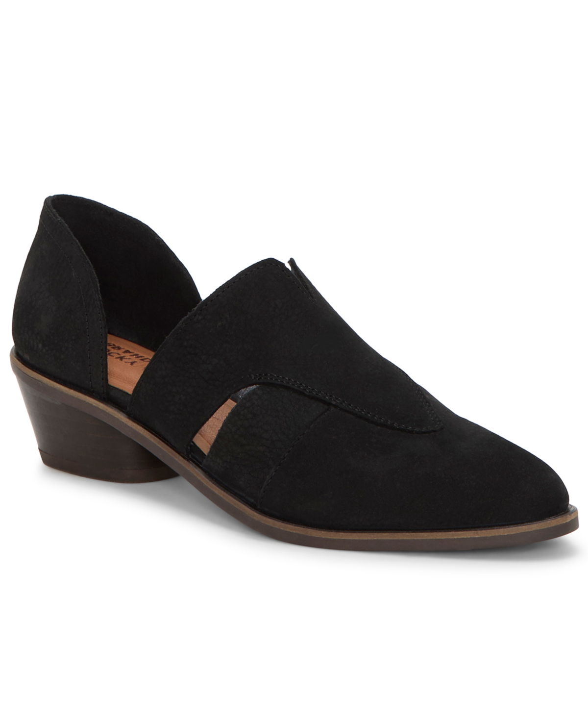 Lucky Brand Womens Minnsy Cutout Low-Heel Shooties - Black