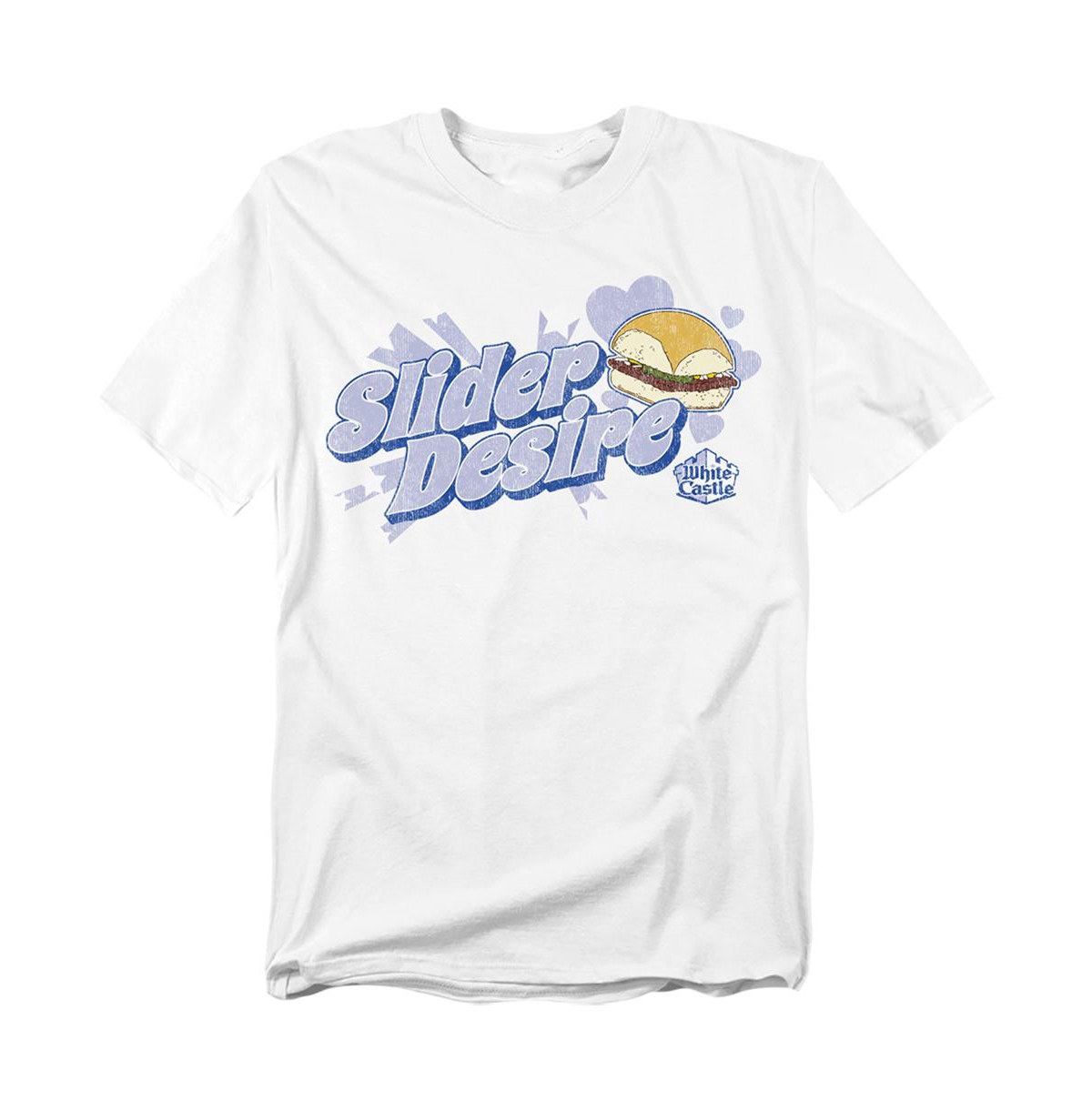 Click here for Logovision Mens White Castle Slider Desire T-Shirt... prices