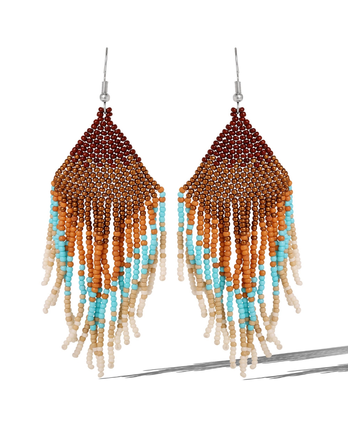 Click here for Jessica Simpson Beaded Fringe Earrings in Turquois... prices