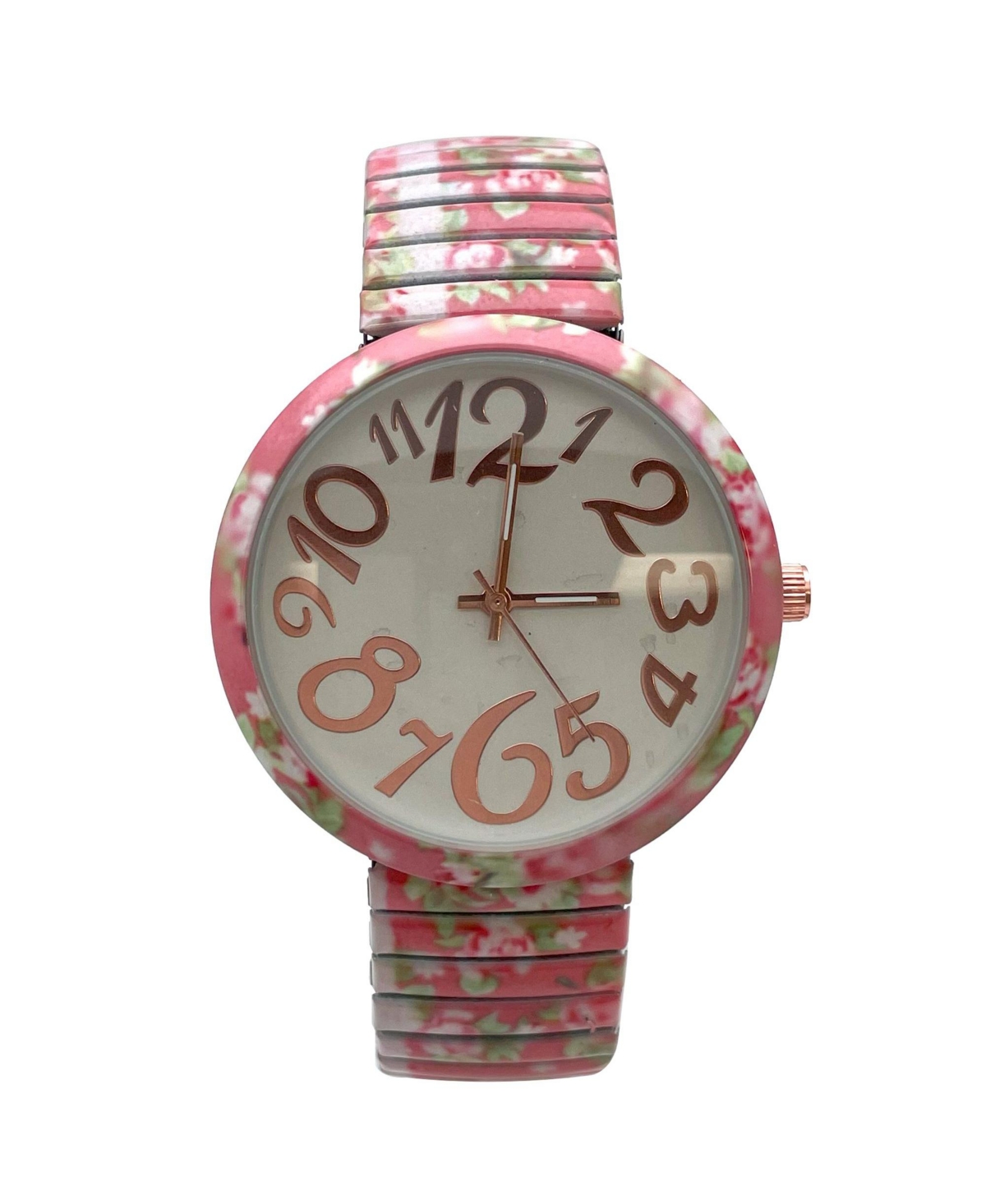 Click here for Olivia Pratt Light Pink Floral Big Dial Easy Reade... prices