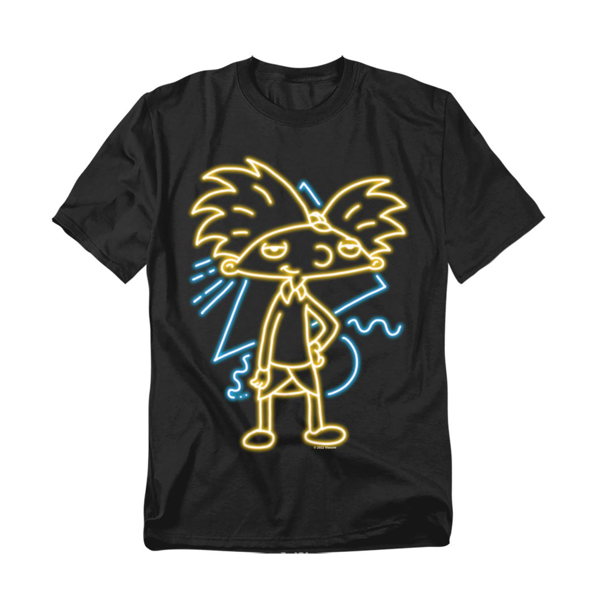 Click here for Logovision Mens Hey Arnold Neon T-Shirt - Black prices