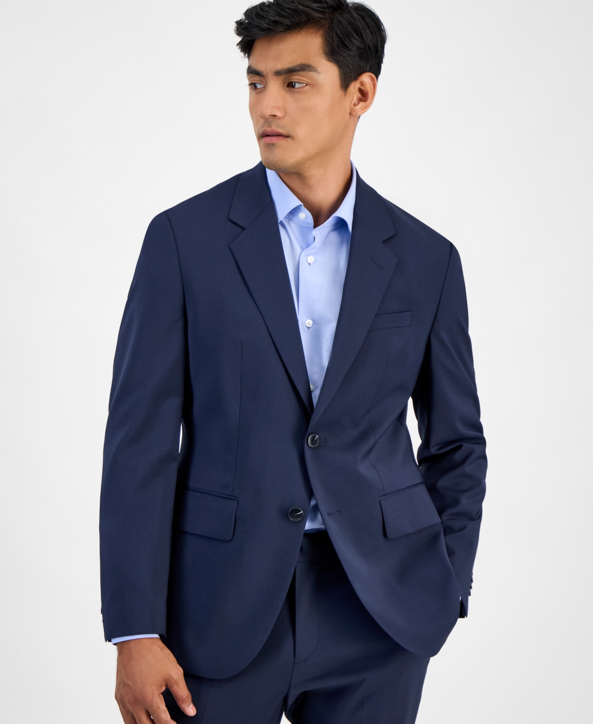 Click here for Hugo by Hugo Boss Mens Modern-Fit Solid Wool-Blend... prices