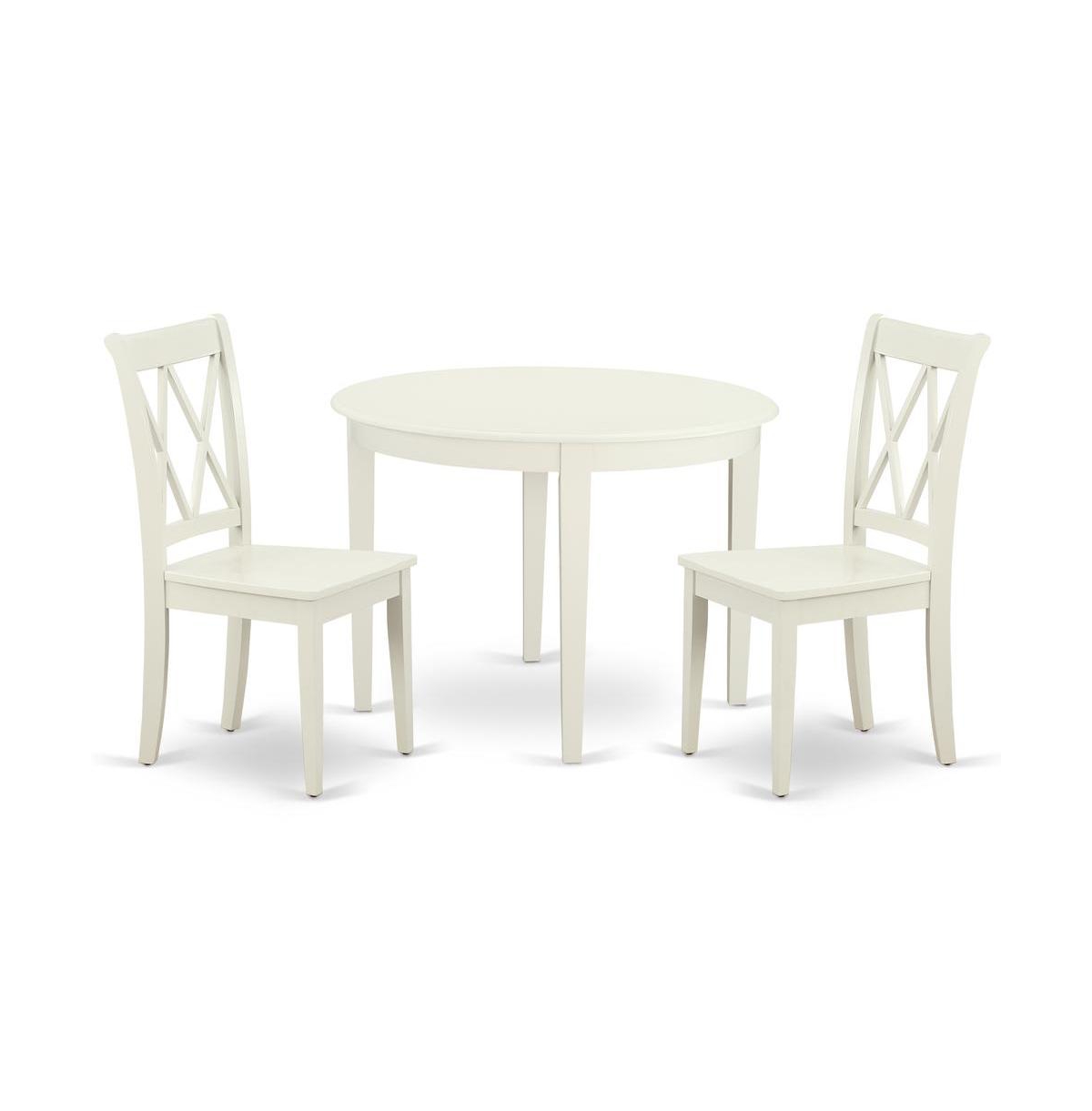 Click here for East West Furniture Dining Room Set Linen White -... prices