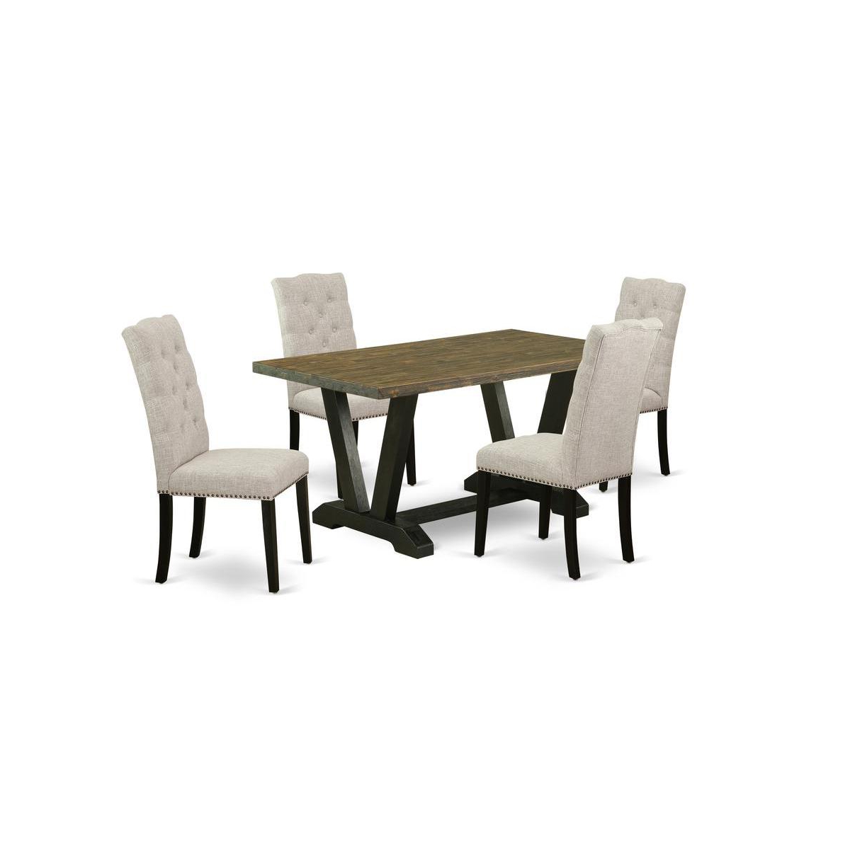 Click here for East West Furniture 5-Piece Kitchen Dinette Set In... prices