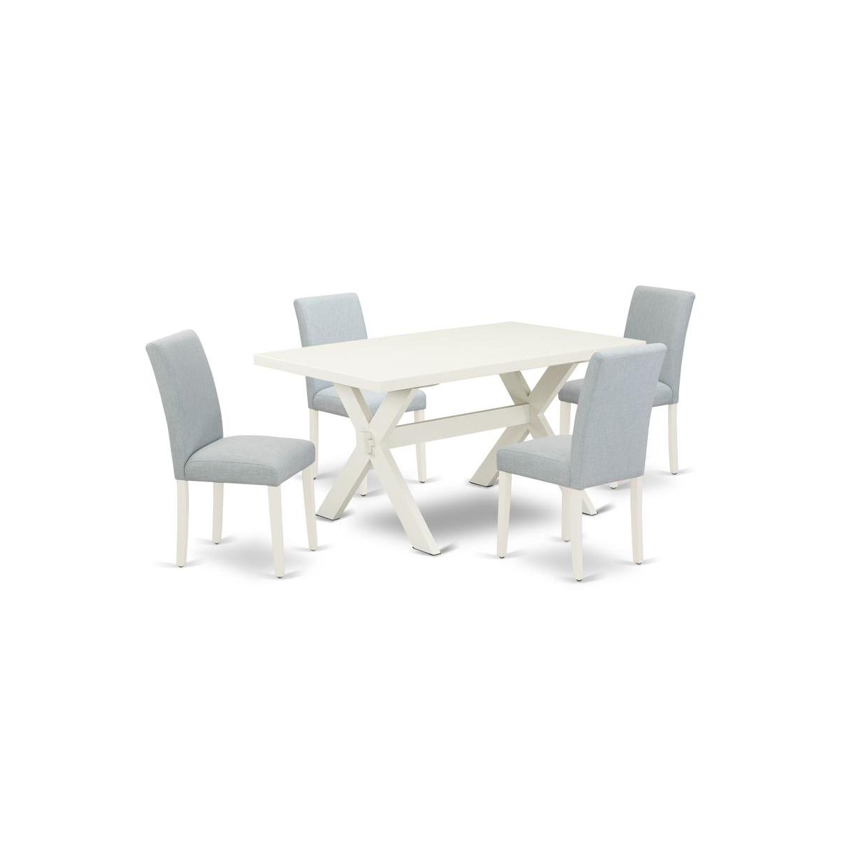 Click here for East West Furniture 5-Pc Dining Table Set Includes... prices