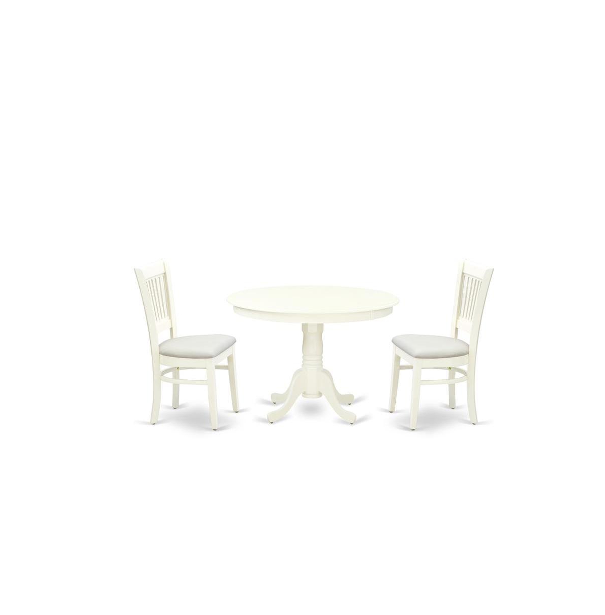Click here for East West Furniture 3-Piece Dining Table Set- 2 Ki... prices