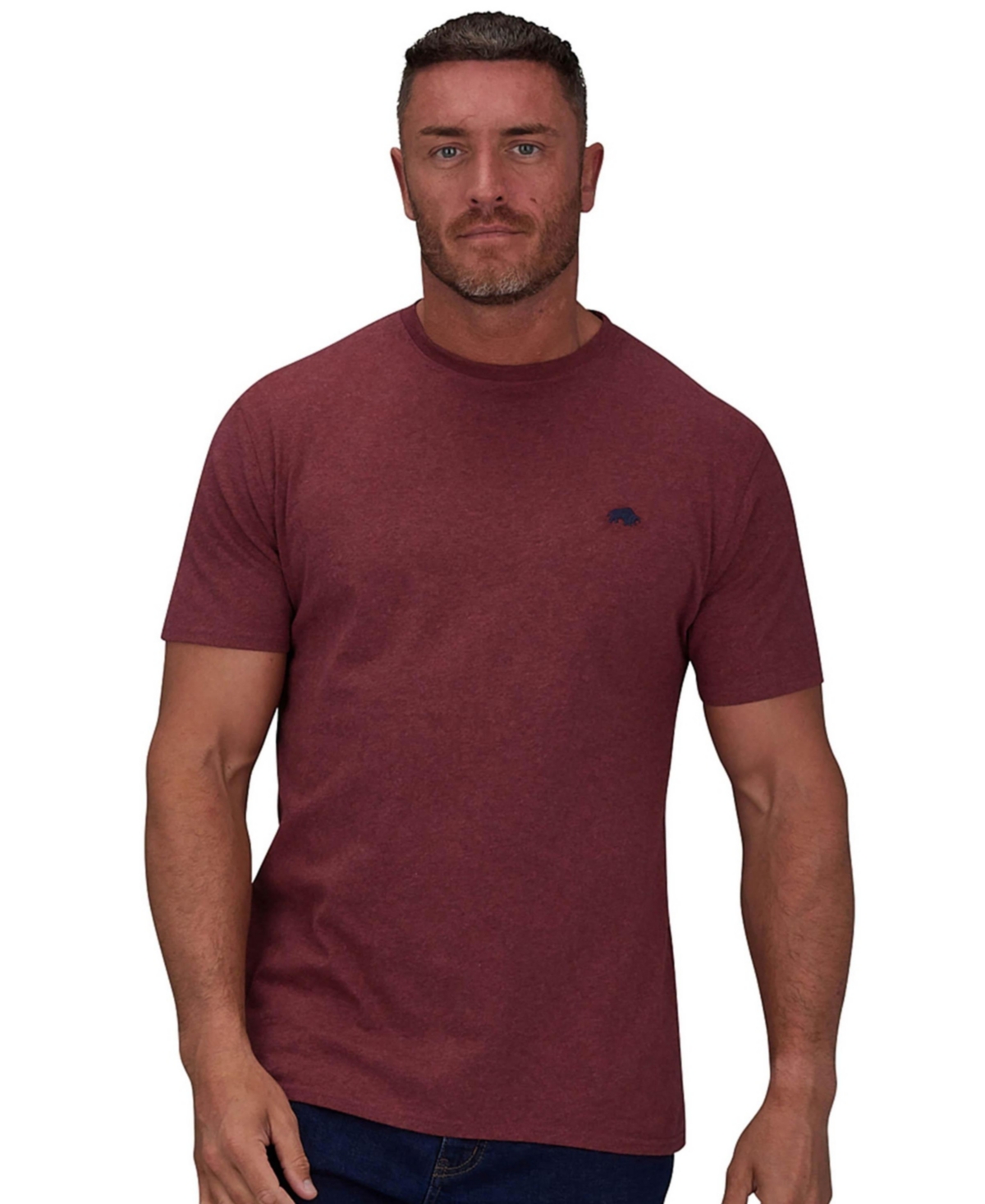 Click here for Raging Bull Mens Cotton Blend T-Shirt - Claret prices
