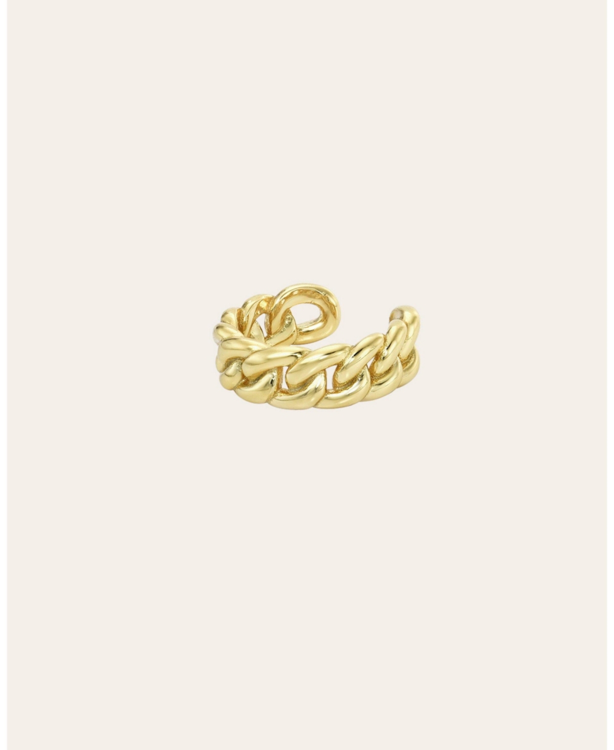 Click here for Zoe Lev Cuban Link Ear Cuff - Yellow gold vermeil prices