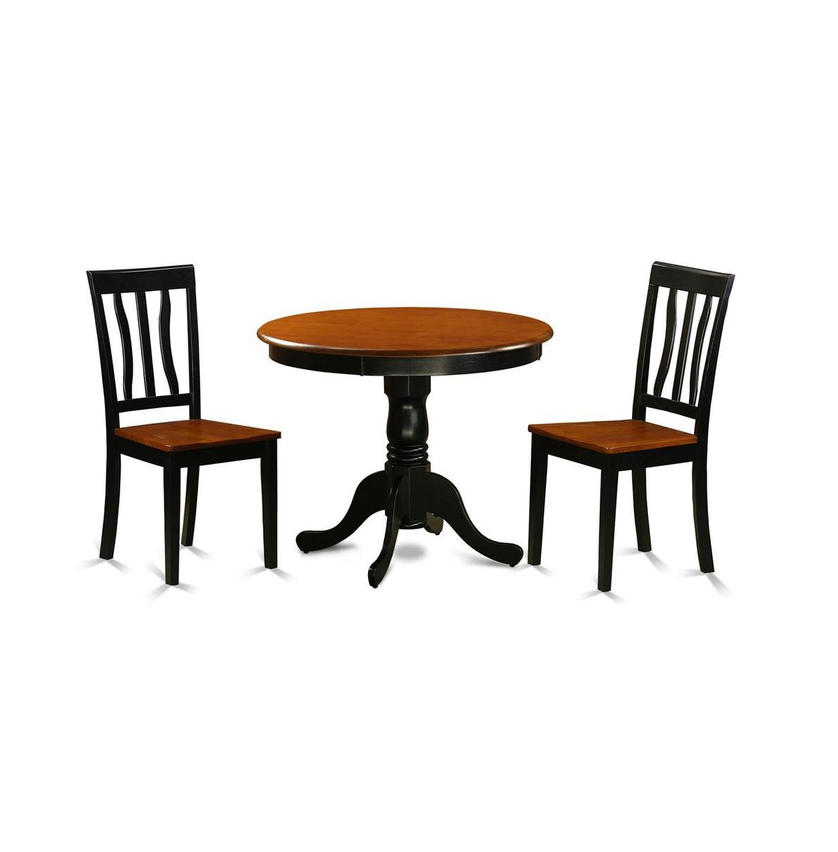 Click here for East West Furniture Dining set - 3 Pcs with 2 Wood... prices