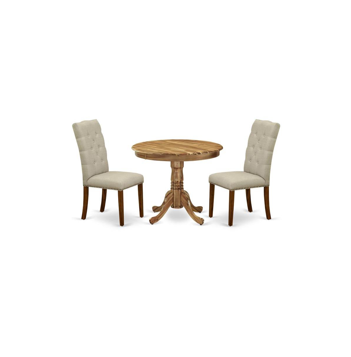 Click here for East West Furniture Dining Room Set Natural - Natu... prices
