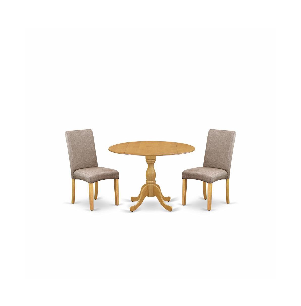 Click here for East West Furniture 3 Piece Table and Chairs Dinin... prices