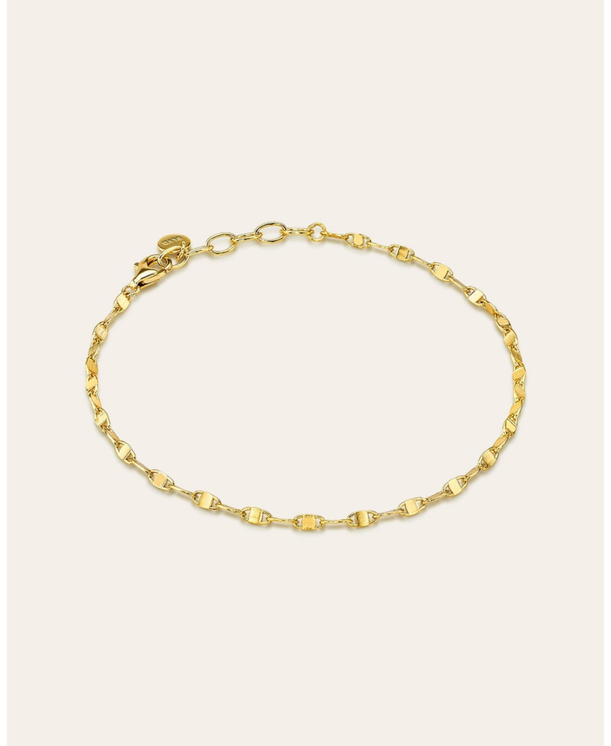 Click here for Zoe Lev Mirror Chain Bracelet - Yellow gold vermei... prices