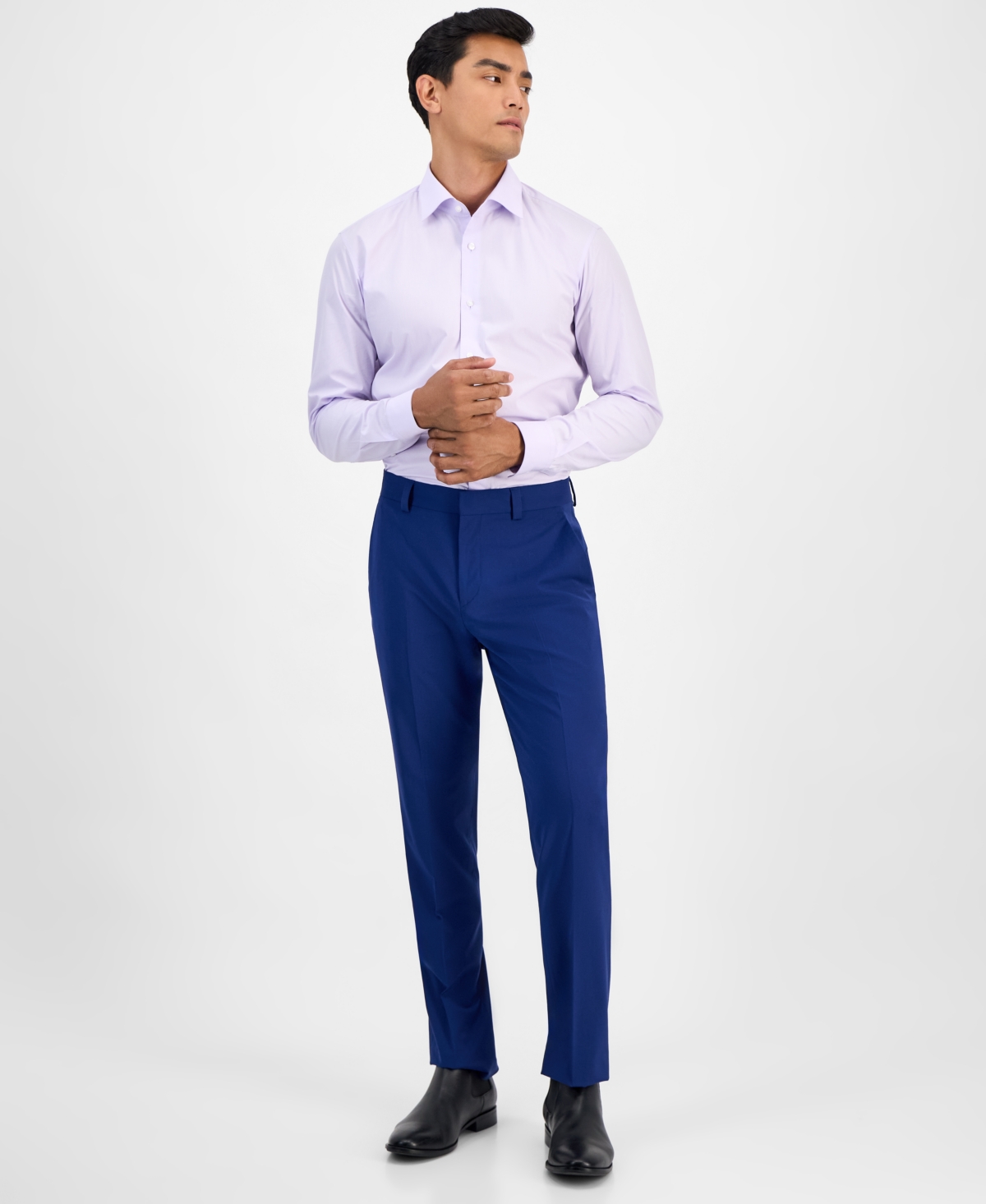 Click here for Hugo by Hugo Boss Mens Modern-Fit Solid Wool-Blend... prices
